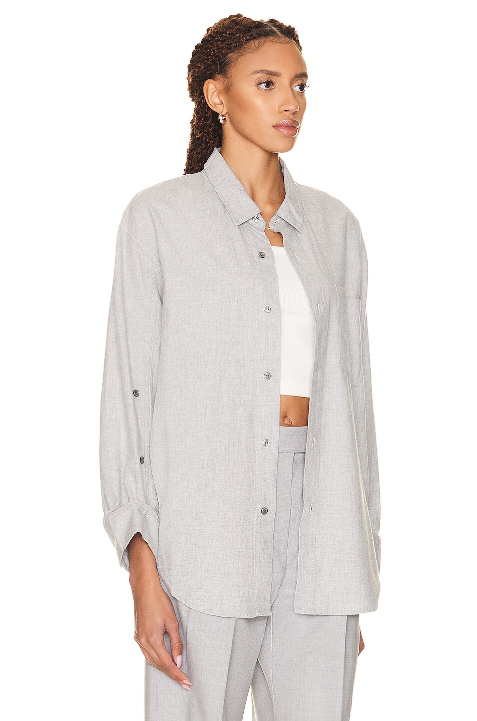 Citizens of Humanity Kayla Shirt in Whisper Grey | FWRD