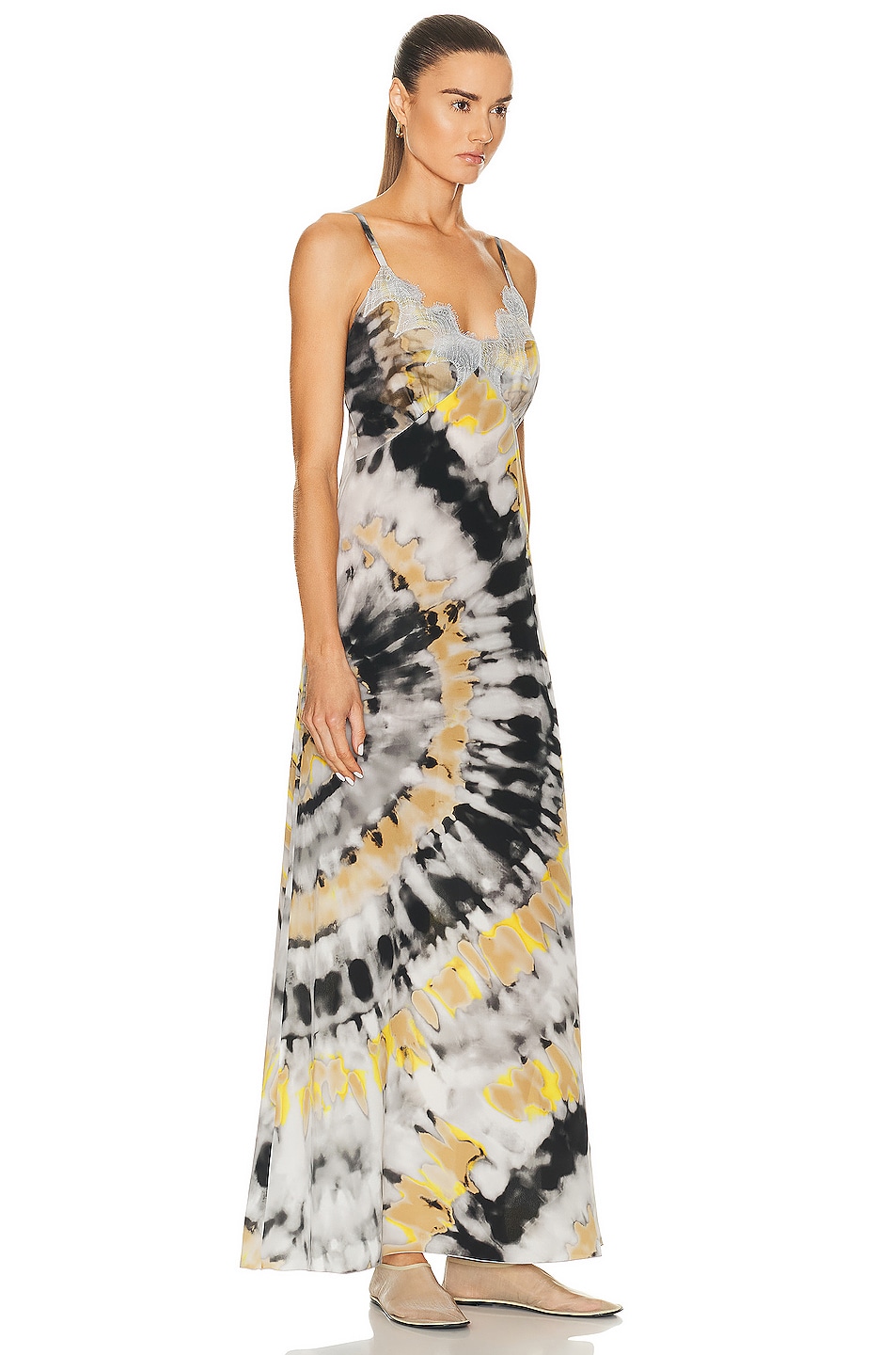 Chloe Slip Dress in Multicolor Grey 1 | FWRD