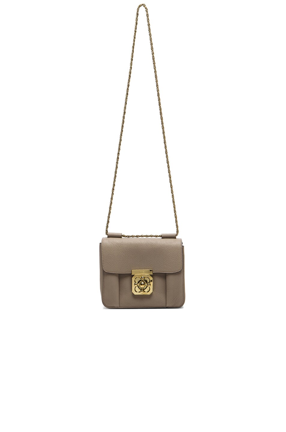 Chloe Small Elsie Shoulder Bag in Mott Grey in Motty Grey | FWRD