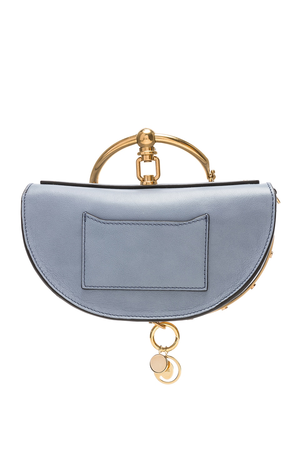 Chloe Small Nile Leather Minaudiere in Washed Blue | FWRD