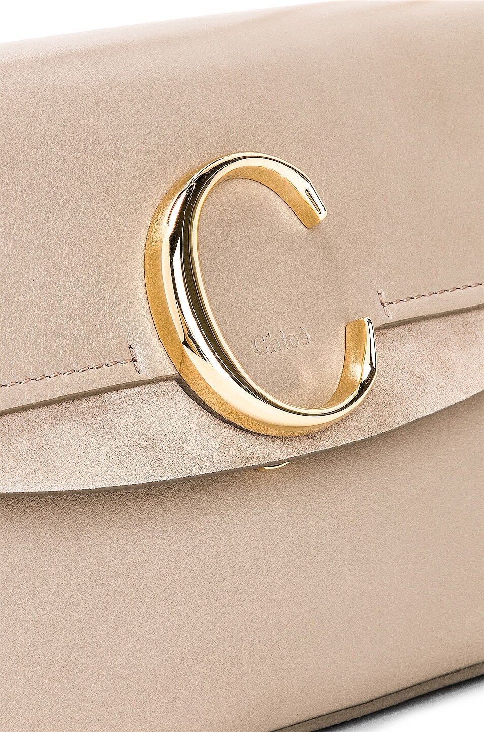 Chloe Small Chloe C Double Carry Bag in Motty Grey | FWRD