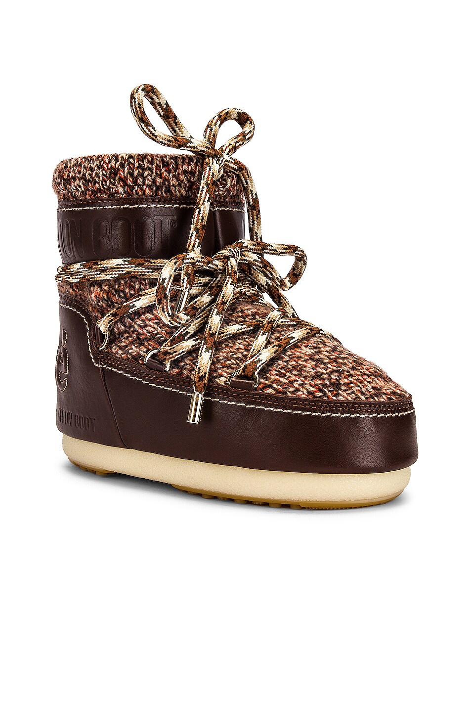Chloe x MOON BOOT Ankle Boots in Tannish Brown | FWRD