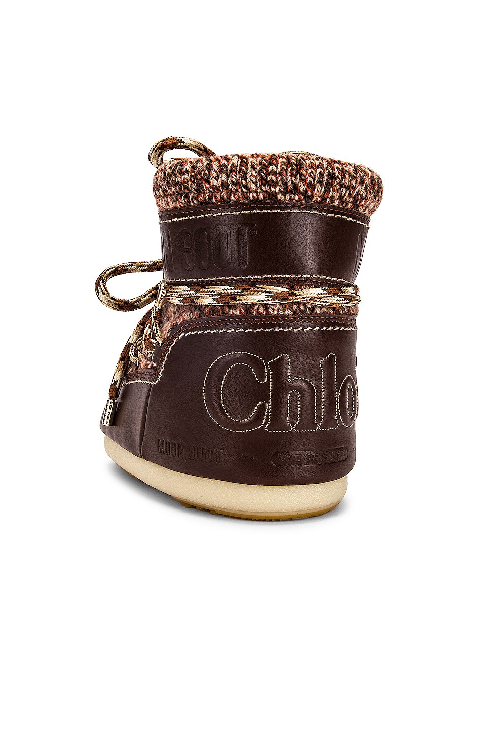 Chloe x MOON BOOT Ankle Boots in Tannish Brown | FWRD