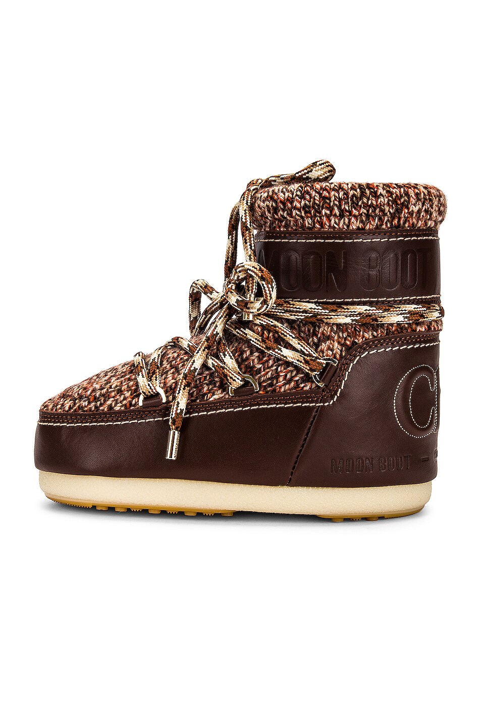 Chloe x MOON BOOT Ankle Boots in Tannish Brown | FWRD