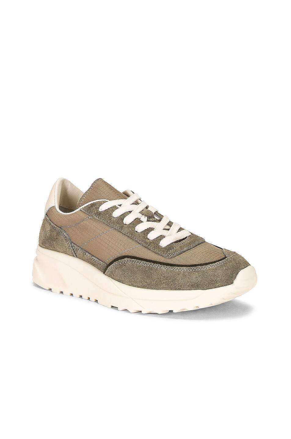Common Projects Track 80 Sneakers in Army Green | FWRD
