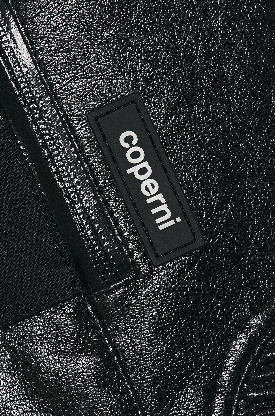 Coperni Cut Out Cropped Biker Jacket in Black | FWRD
