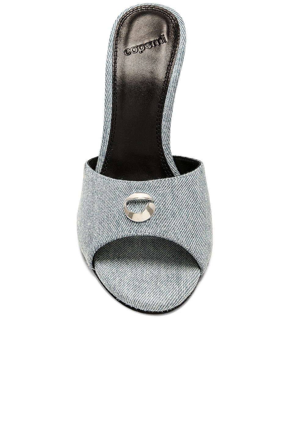 Coperni Denim Logo Mule in Ice Blue | FWRD