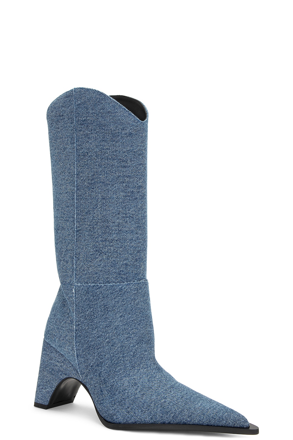 Coperni Denim Bridge Cowboy Boot in Washed Blue | FWRD