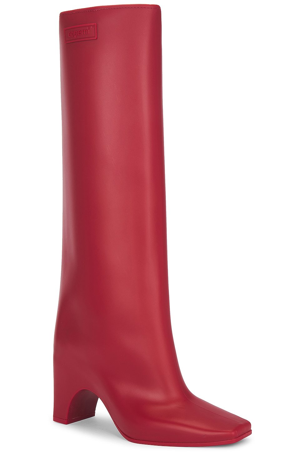 Coperni Rubber Bridge Boot in Red | FWRD