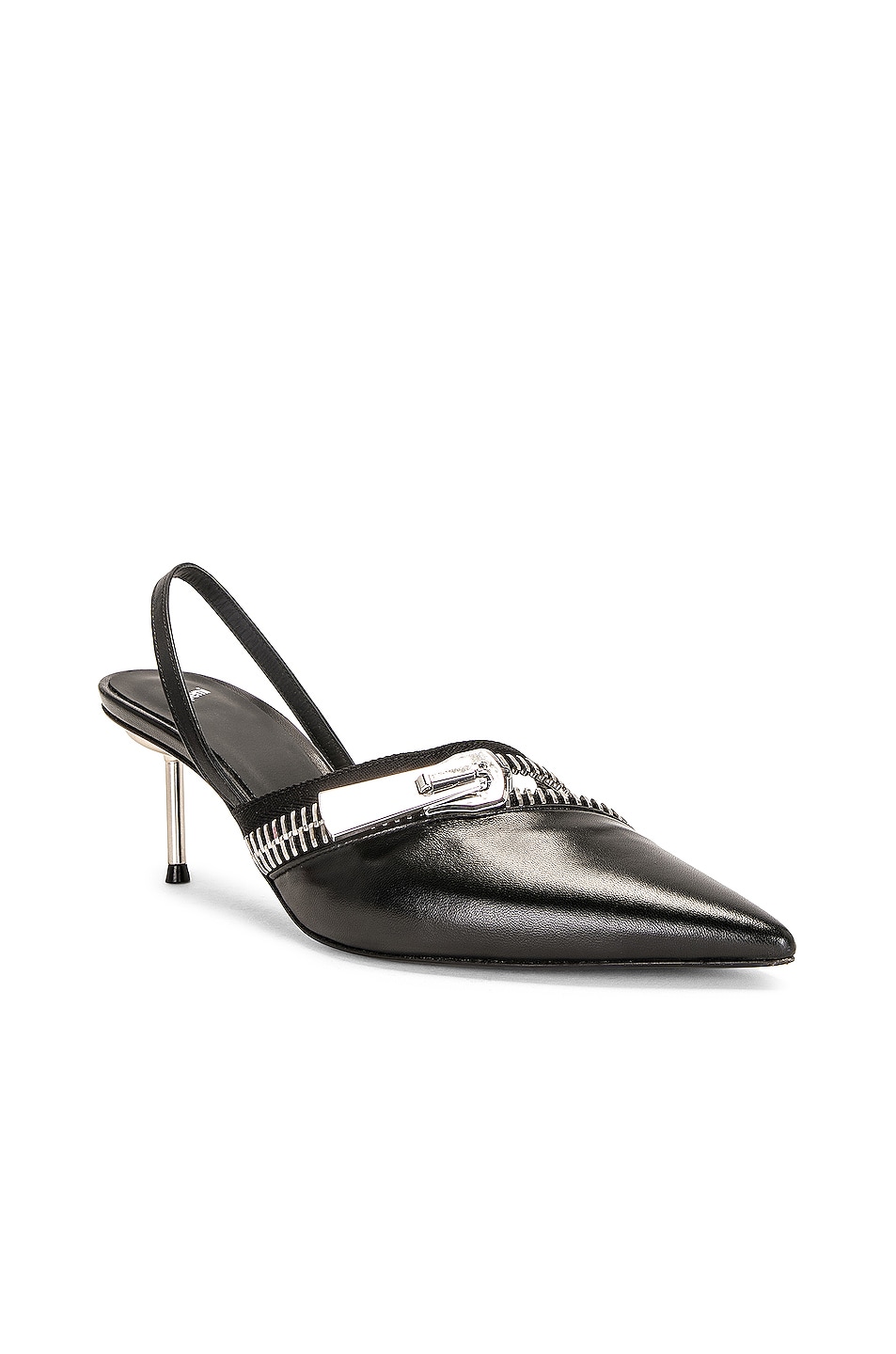 Coperni Zip Stiletto Heels in Black | FWRD