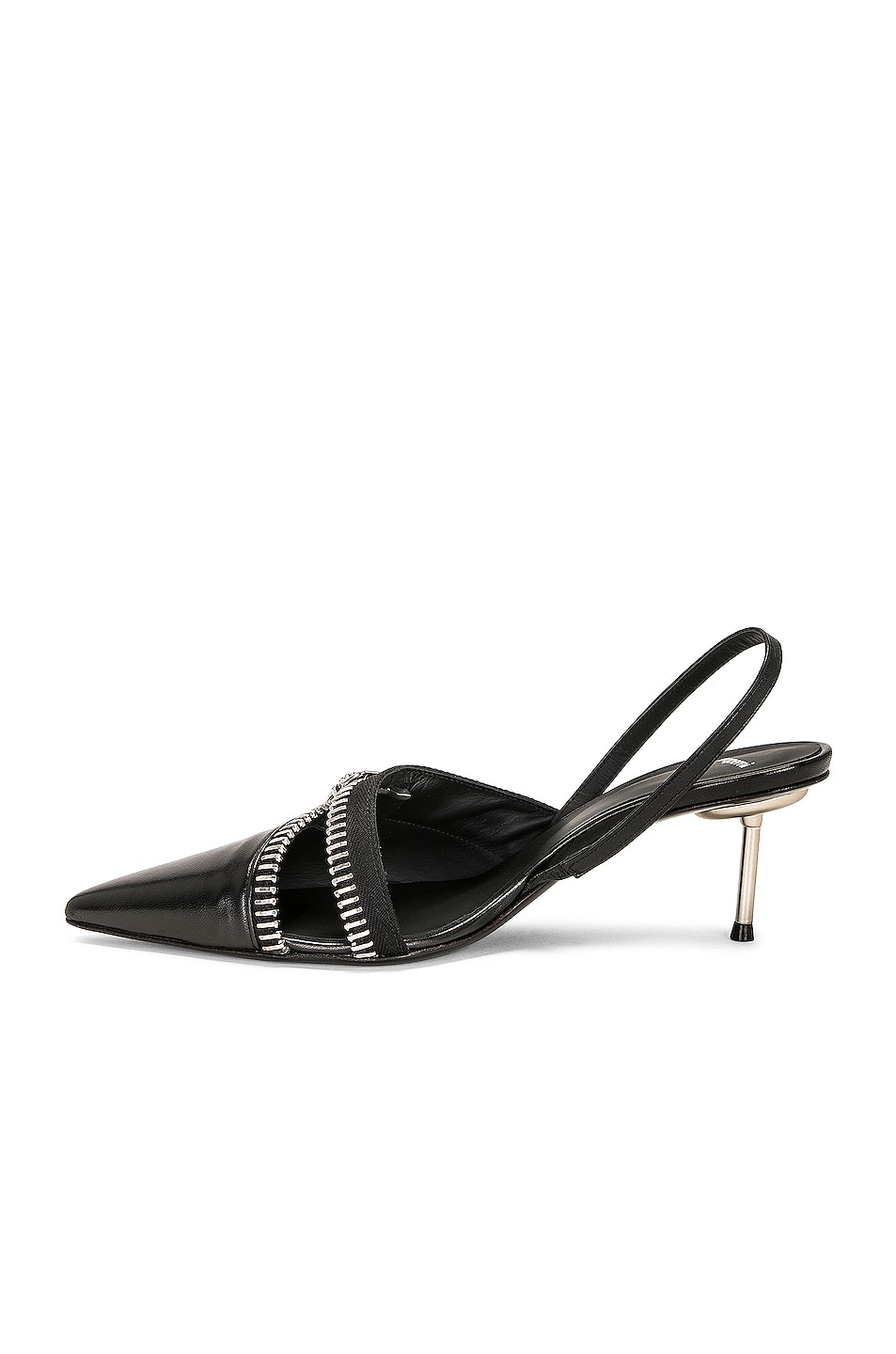 Coperni Zip Stiletto Heels in Black | FWRD