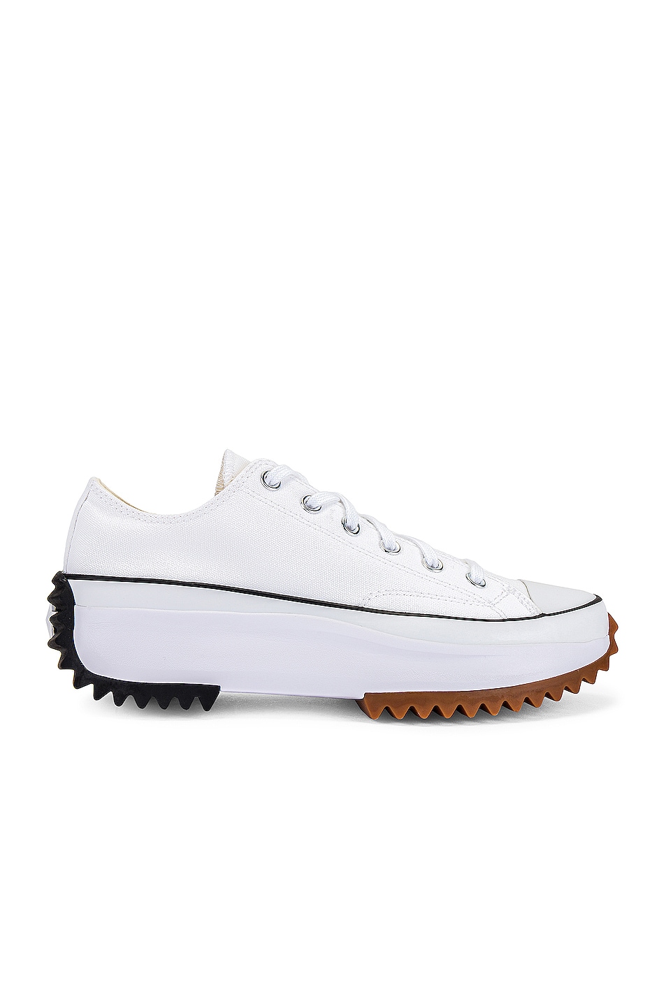 Converse Run Star Hike Platform Sneaker in White, Black, & Gum | FWRD