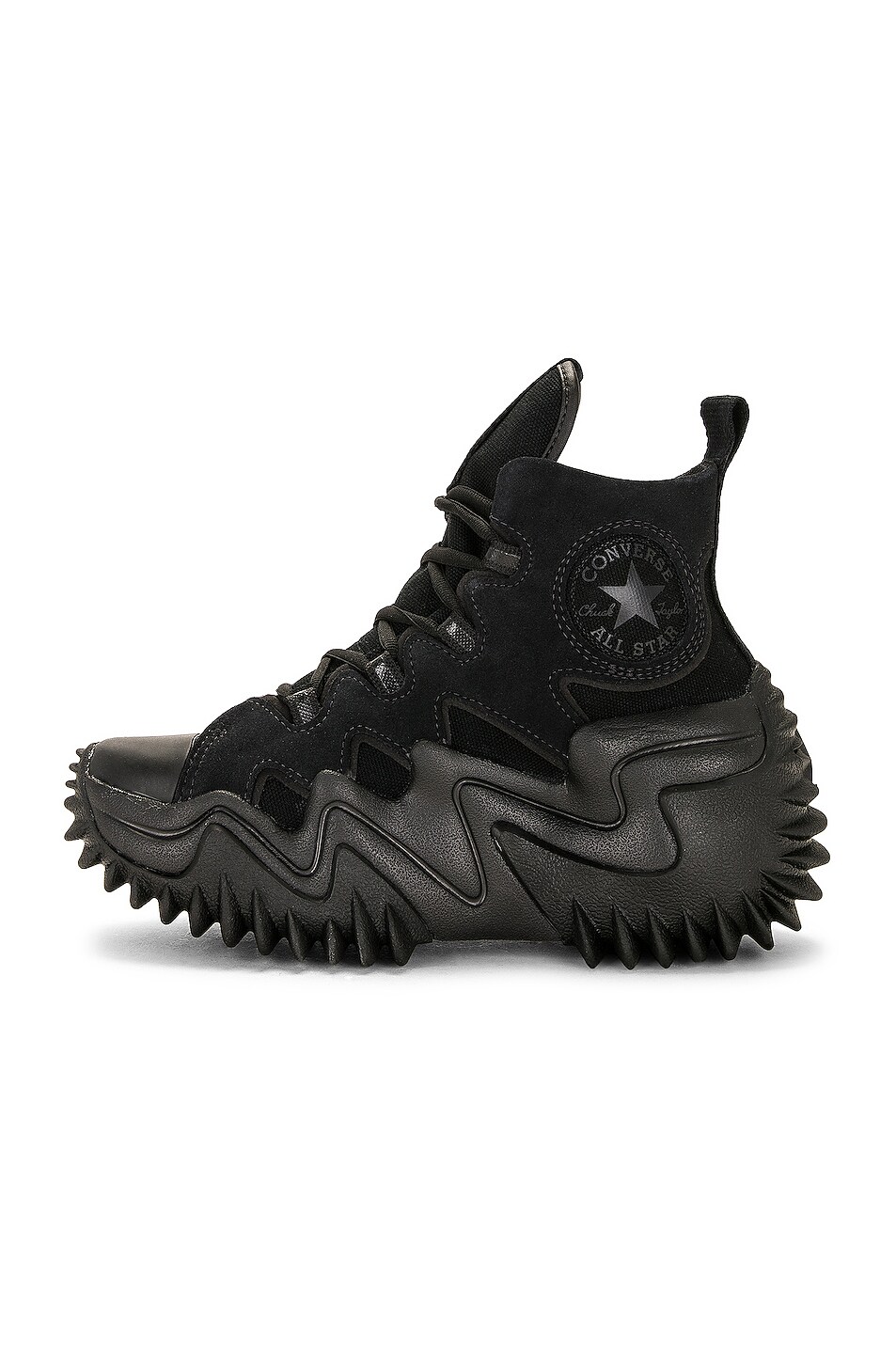 Converse Run Star Motion Cx Platform Sneaker in Black & Black | FWRD