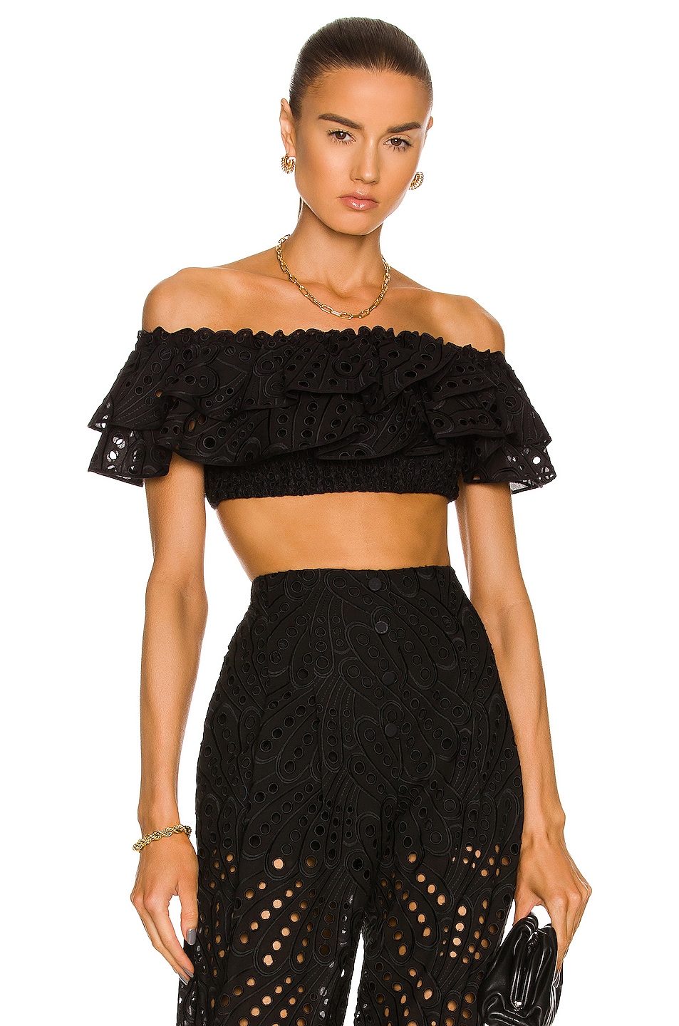 Charo Ruiz Ibiza Clara Top in Black | FWRD