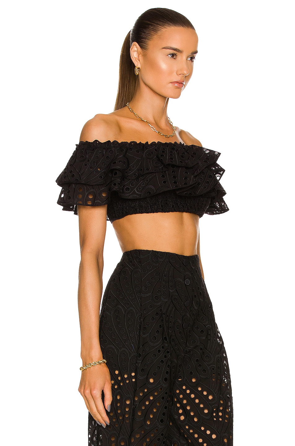Charo Ruiz Ibiza Clara Top in Black | FWRD