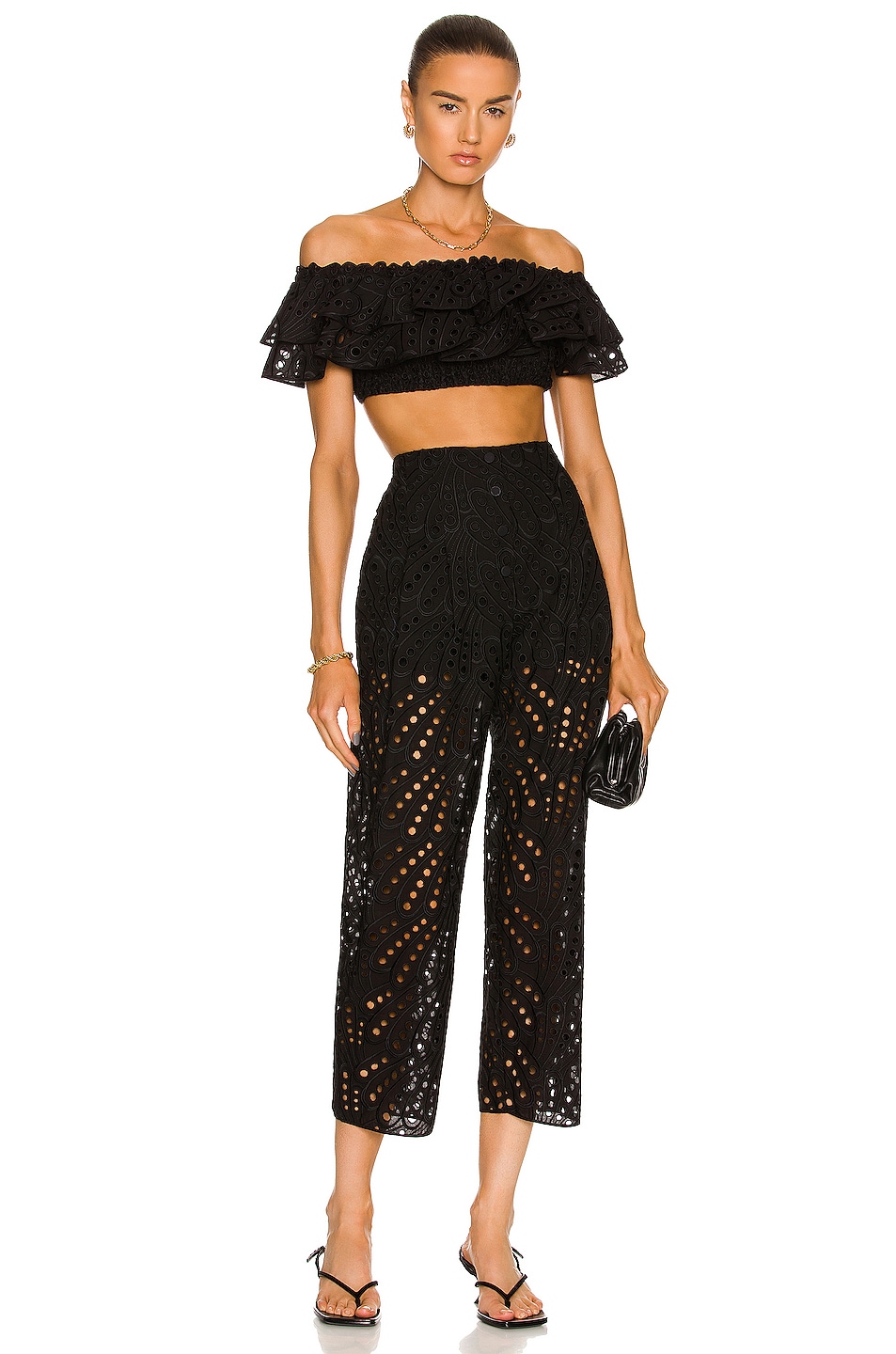 Charo Ruiz Ibiza Clara Top in Black | FWRD