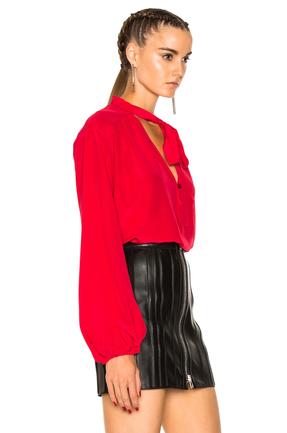 Calvin Rucker for FWRD Kiss On My List Top in Red | FWRD