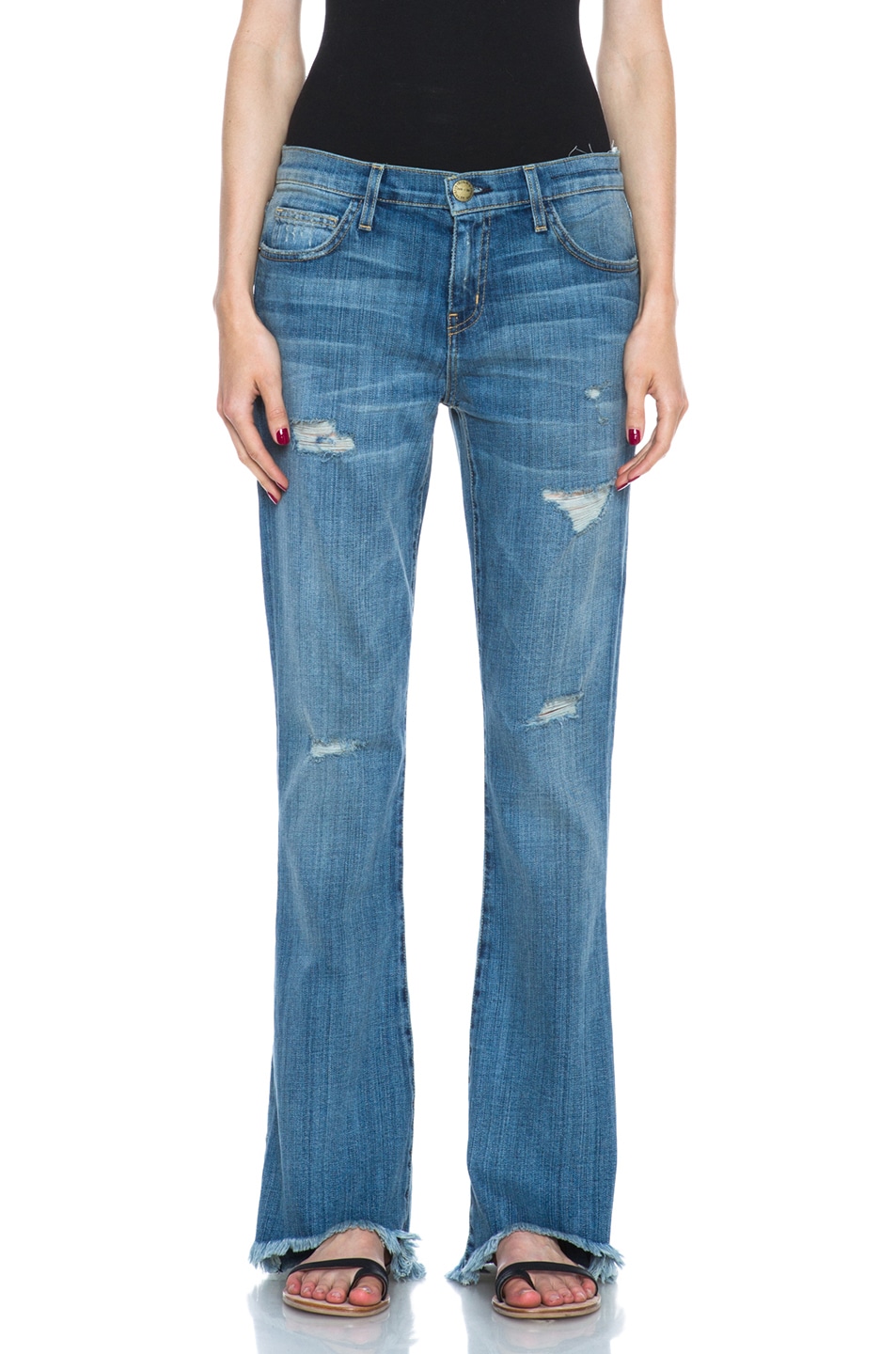 Current/Elliott The Flip Flop Jean in Super Love Destroyed | FWRD