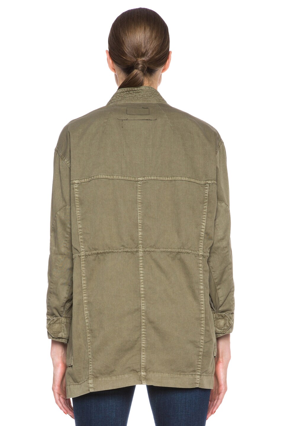 Current/Elliott The Military Cotton Parka in Army Green | FWRD