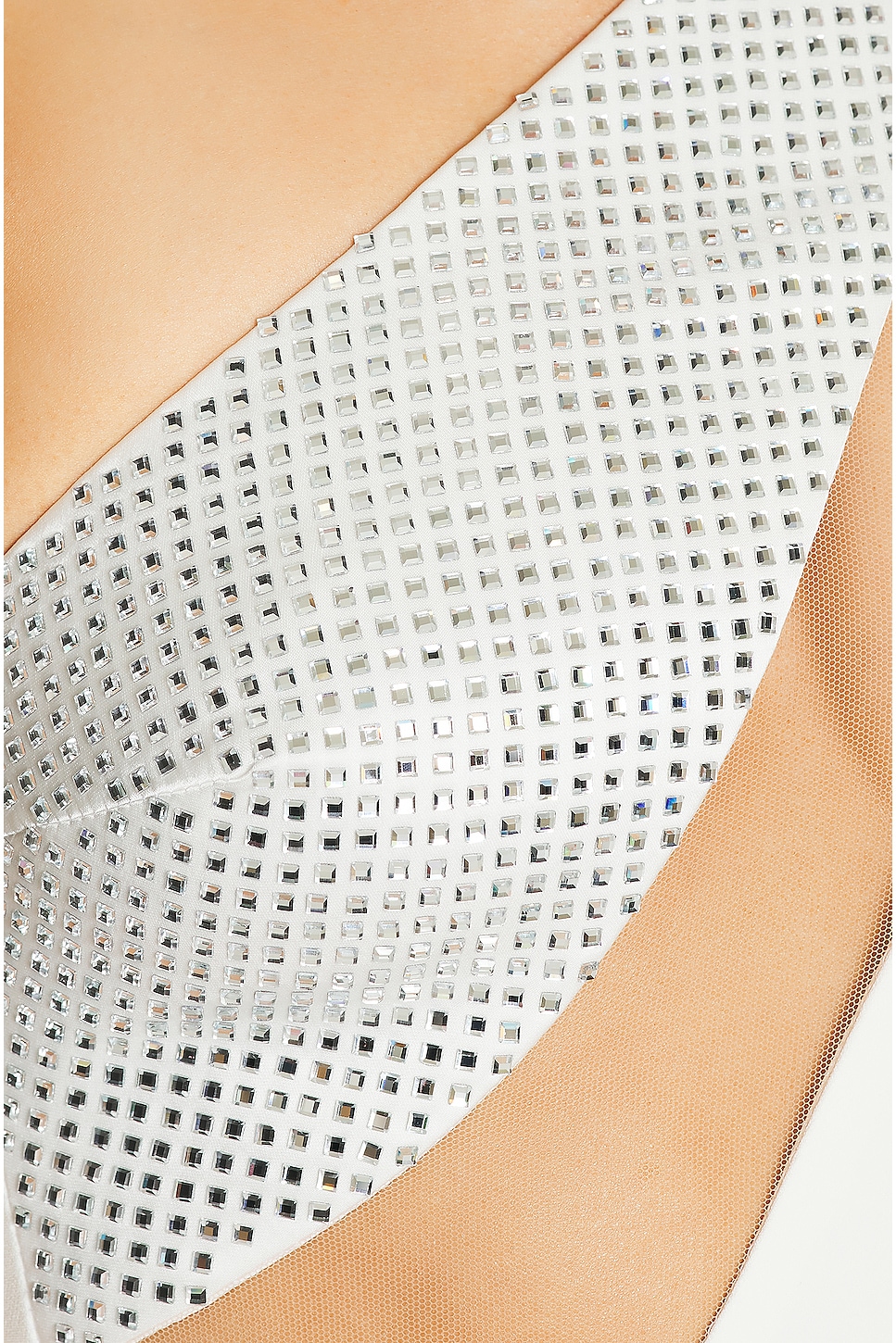David Koma Crystal Embroidered Net Panel One Shoulder Mini Dress in ...
