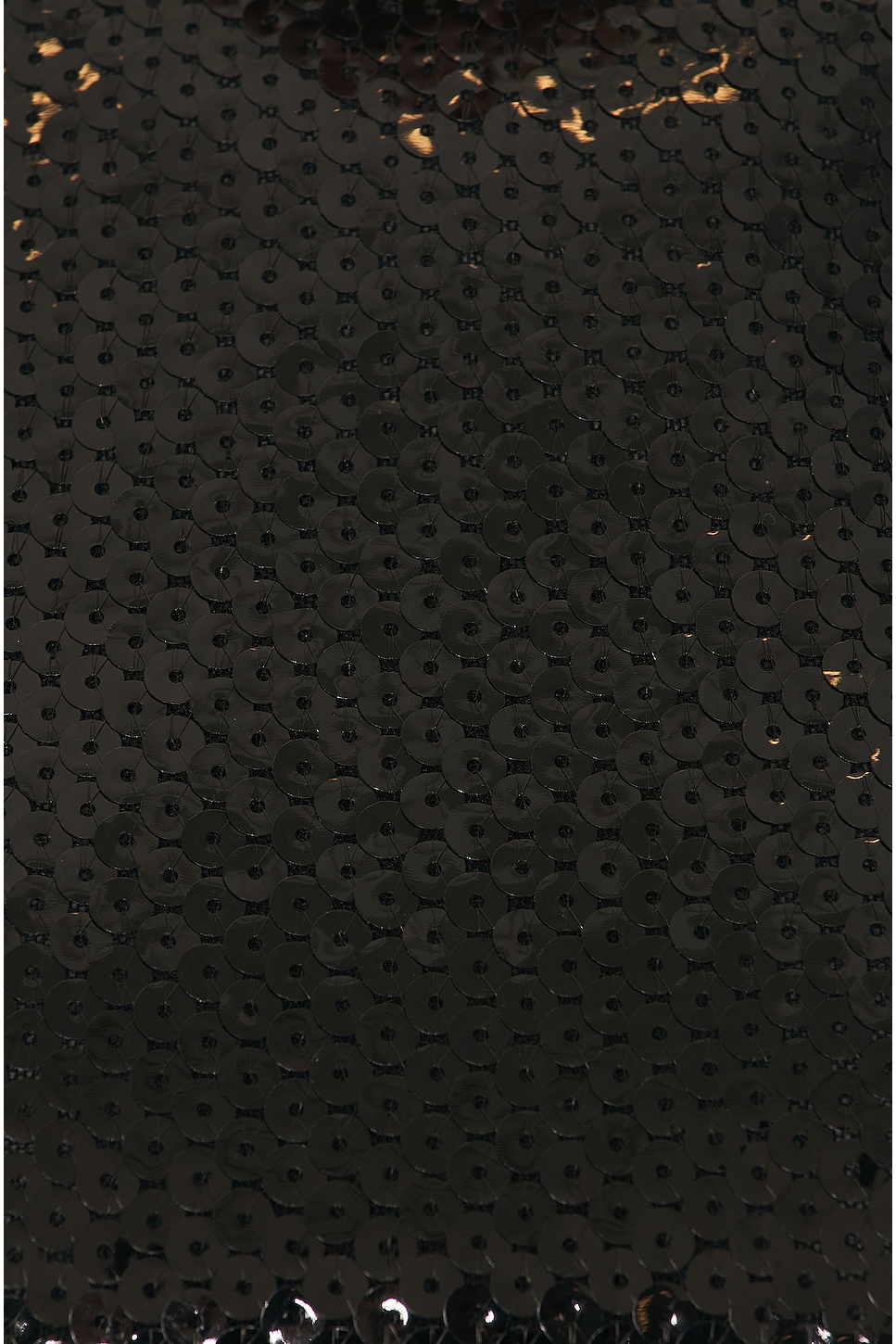 David Koma Sleeveless Cut Detail Cropped Sequin Top in Black | FWRD