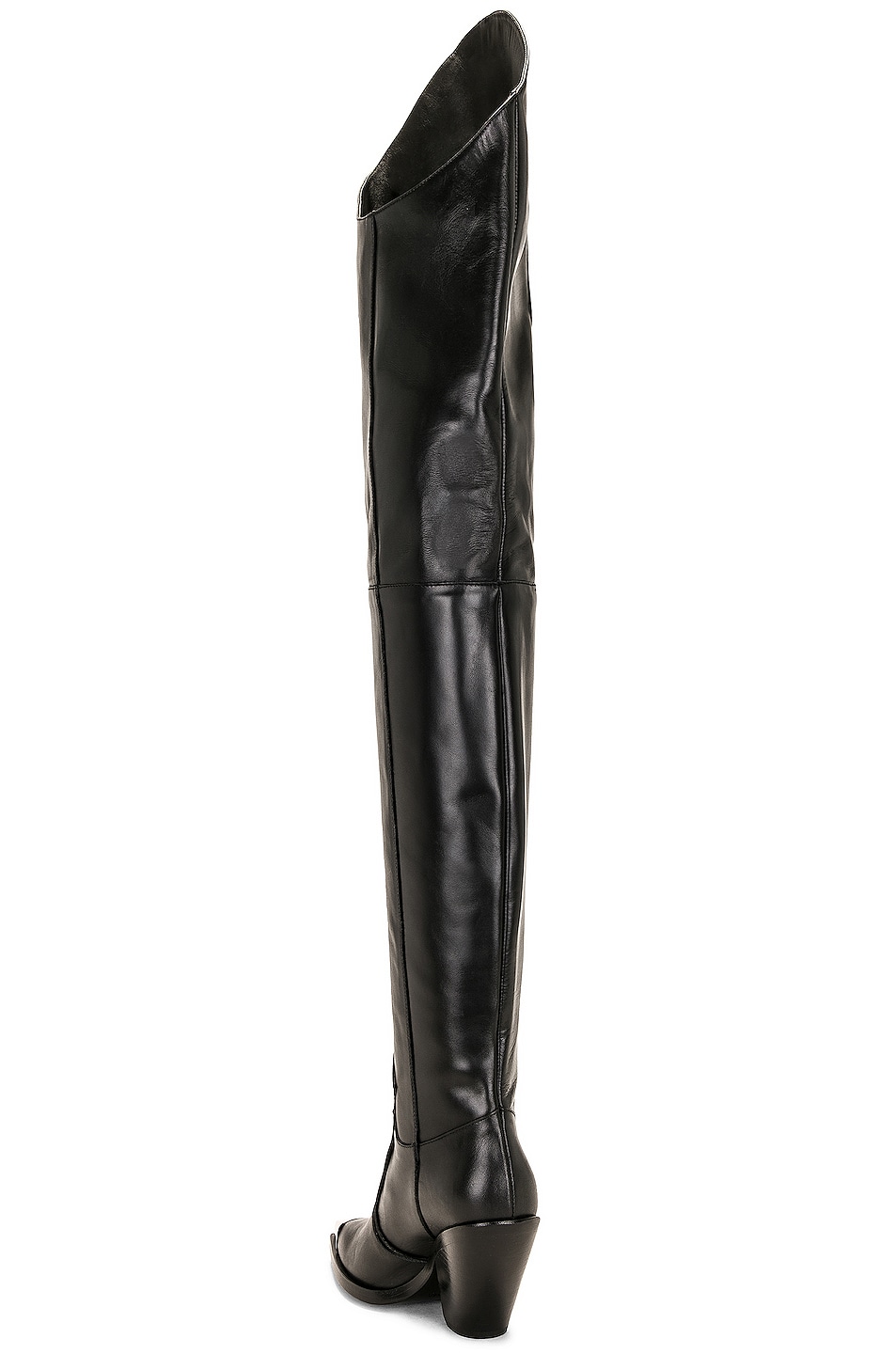 David Koma Metal Nose Over the Knee Cowboy Boots in Black | FWRD