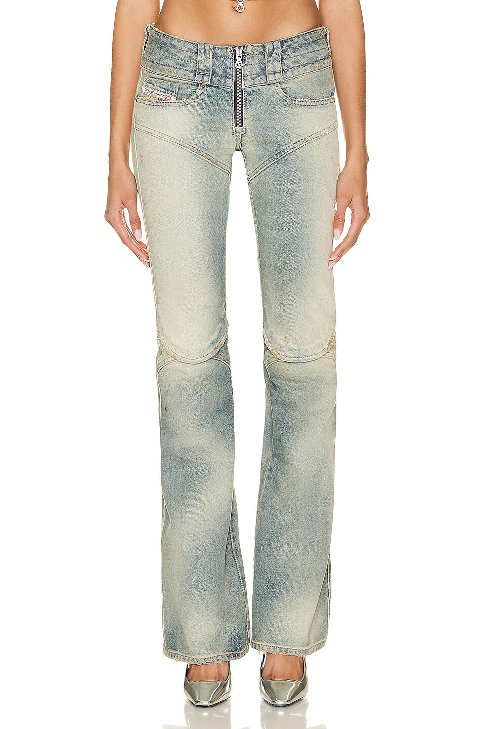 Diesel Low Rise Bootcut in Blue | FWRD