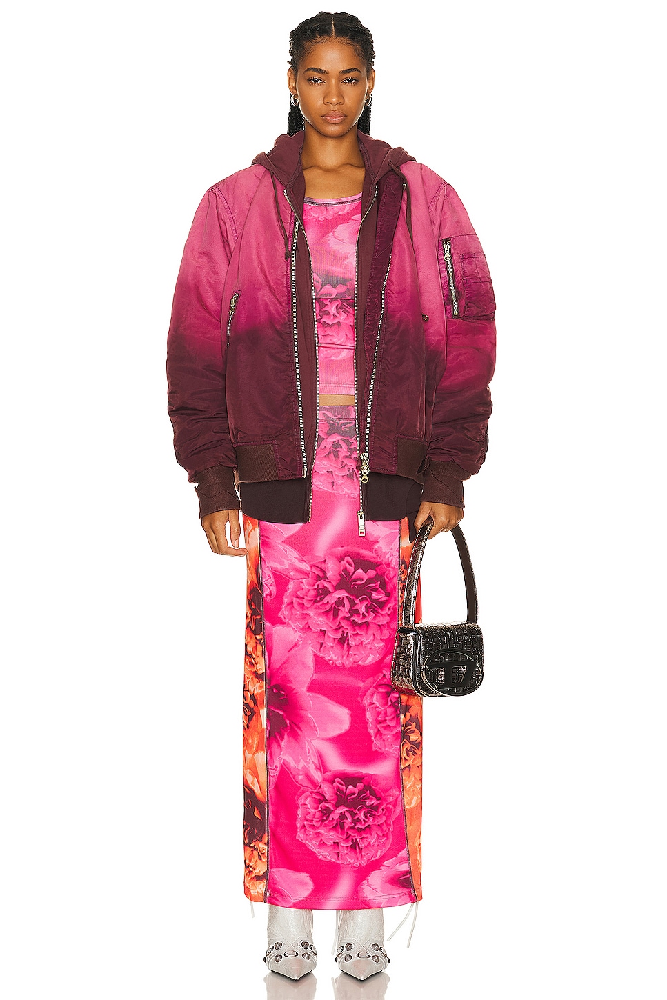 Diesel Bomber Jacket in Purple | FWRD