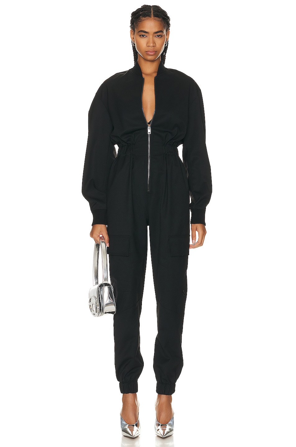 Diesel Bomber Jumpsuit in Black | FWRD