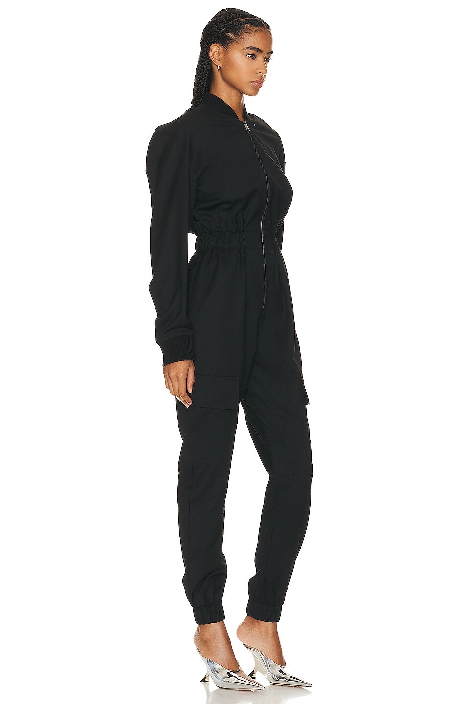 Diesel Bomber Jumpsuit in Black | FWRD