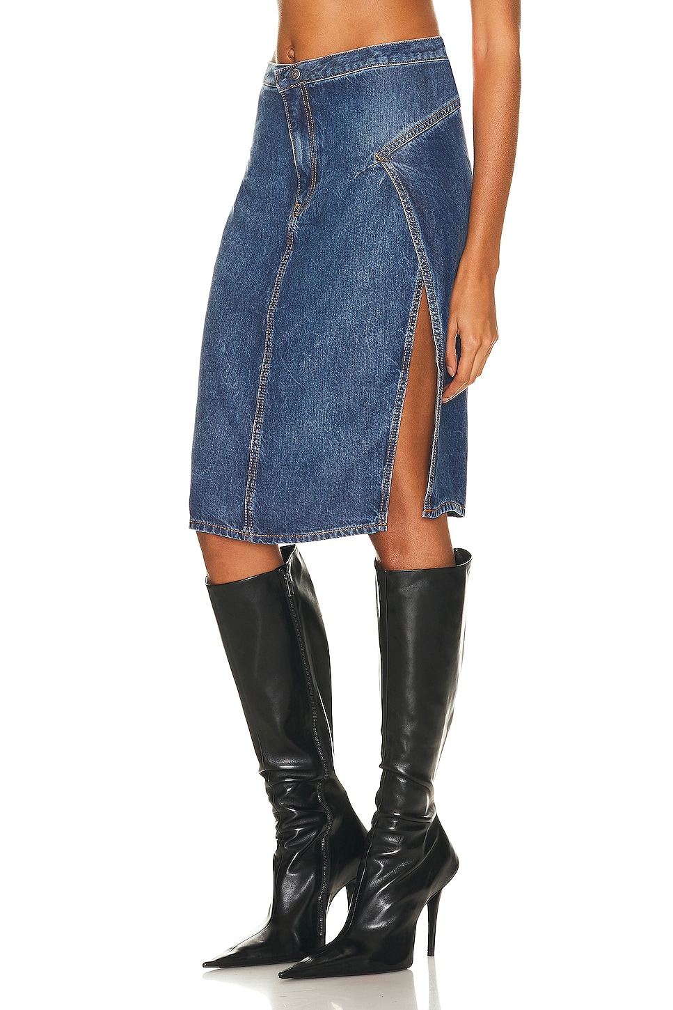 Diesel Denim Skirt in Blue | FWRD