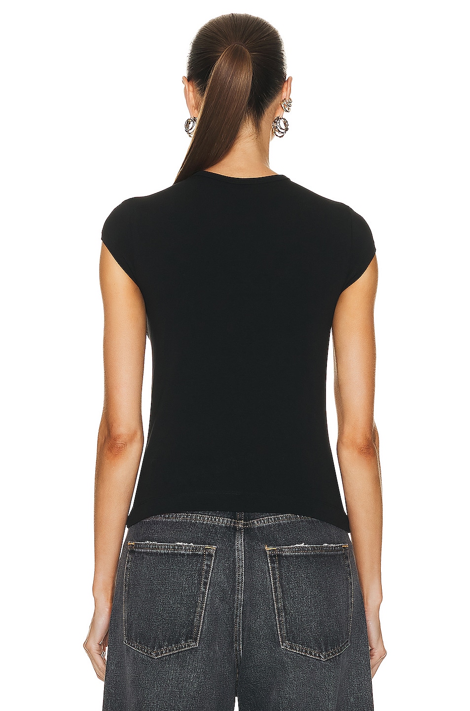 Diesel Angie Tee in Black | FWRD