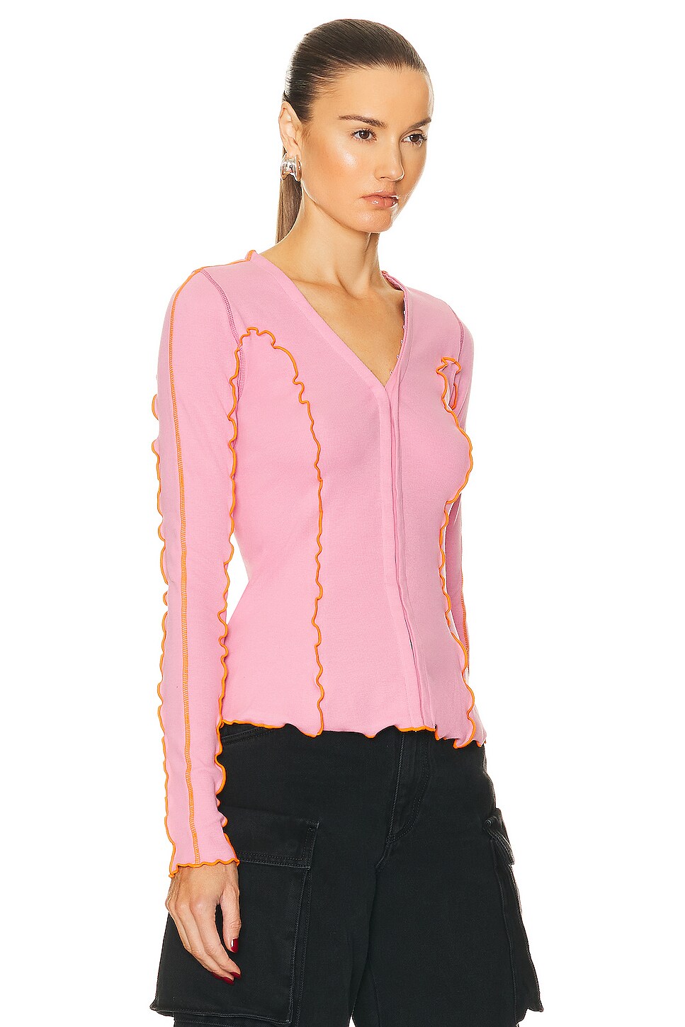 Diesel Long Sleeve Top in Pink | FWRD