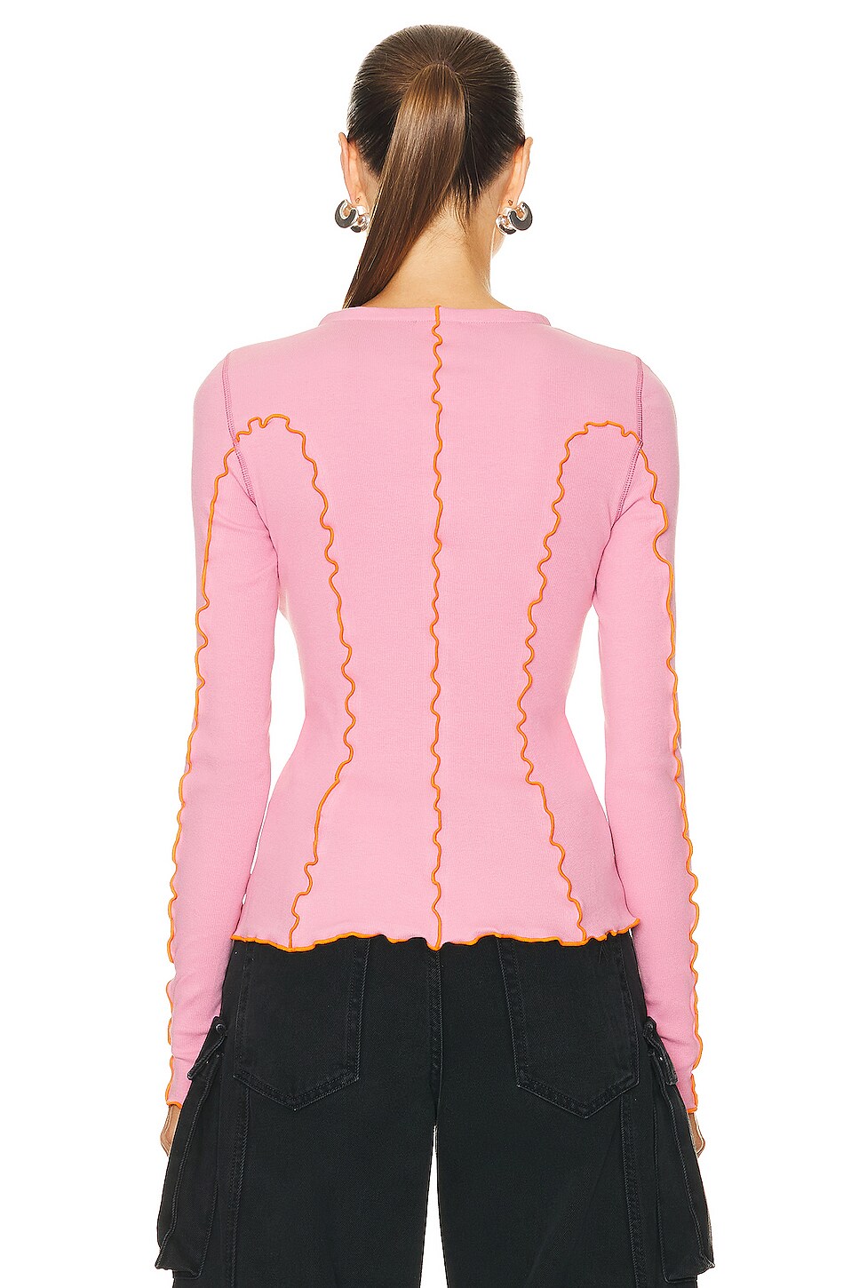 Diesel Long Sleeve Top in Pink | FWRD