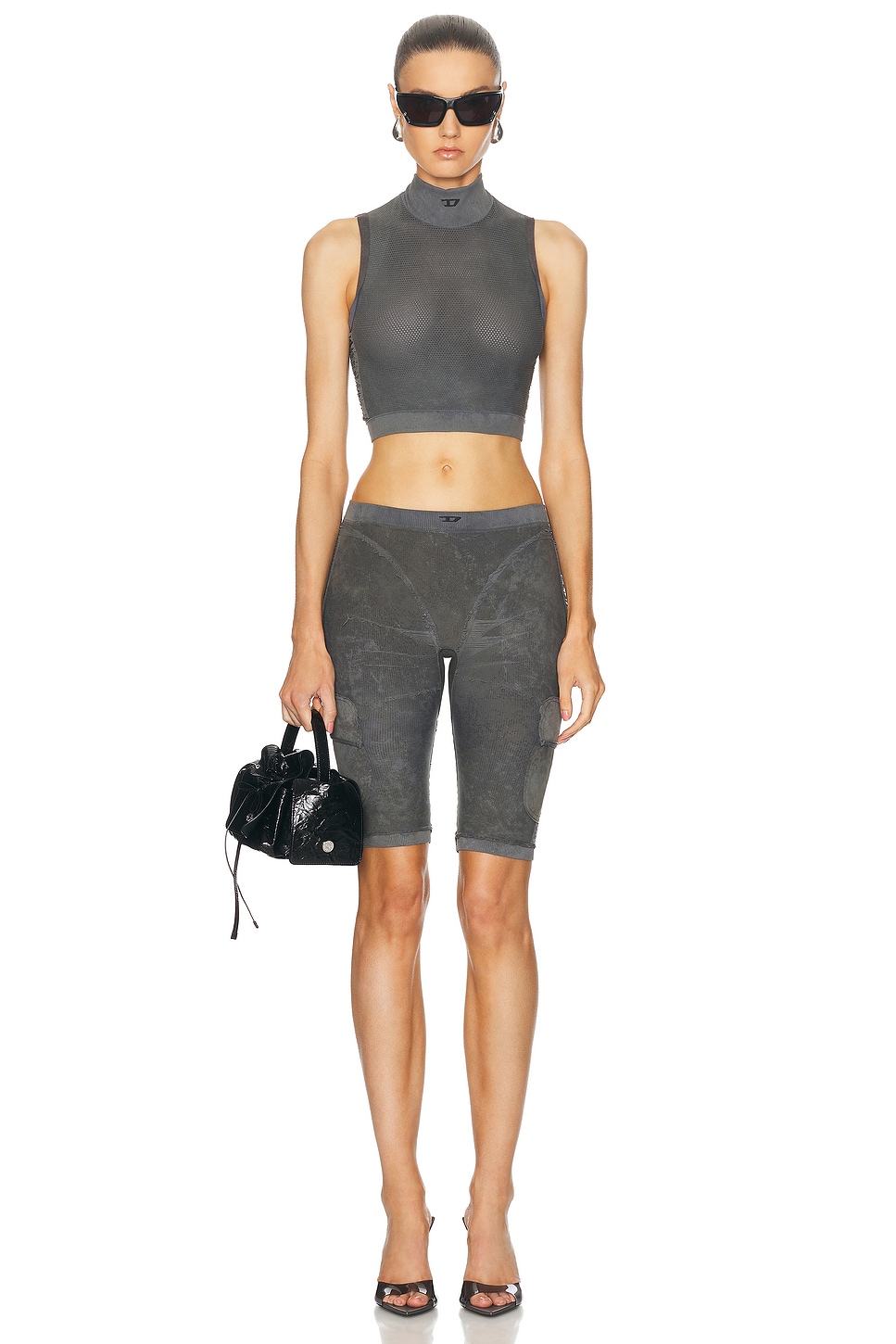 Designer Women's Cropped Tops | White, Black, Long Sleeve