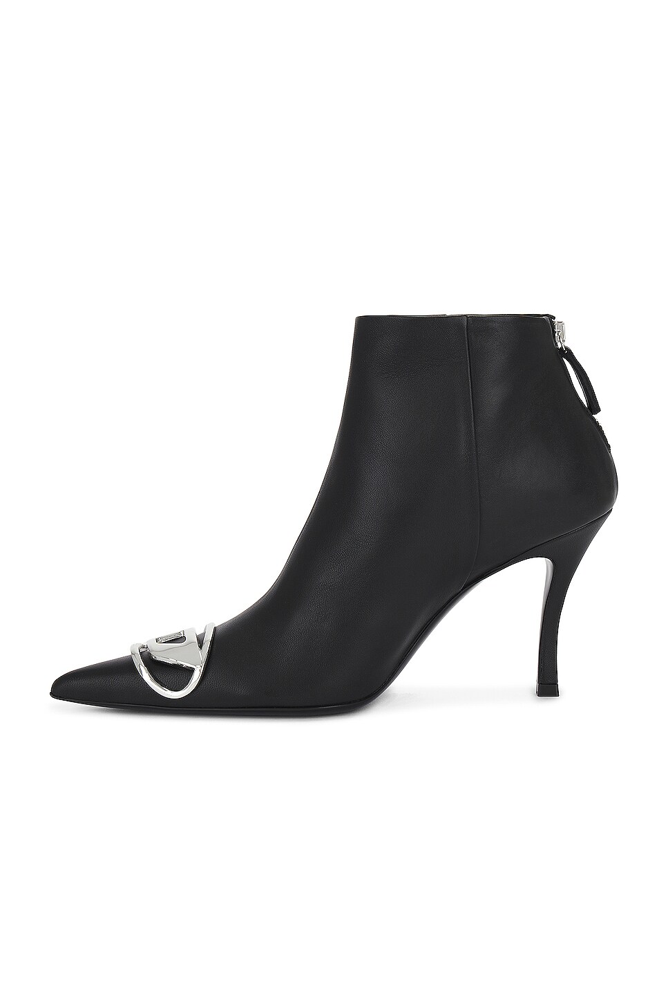 Diesel Venus Heel in Black Leather | FWRD