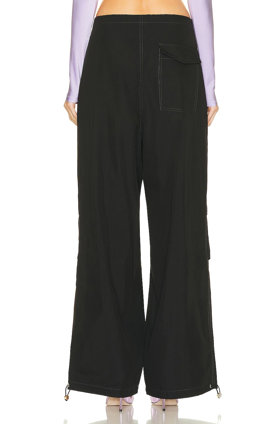 Dion Lee Toggle Parachute Pant in Black | FWRD