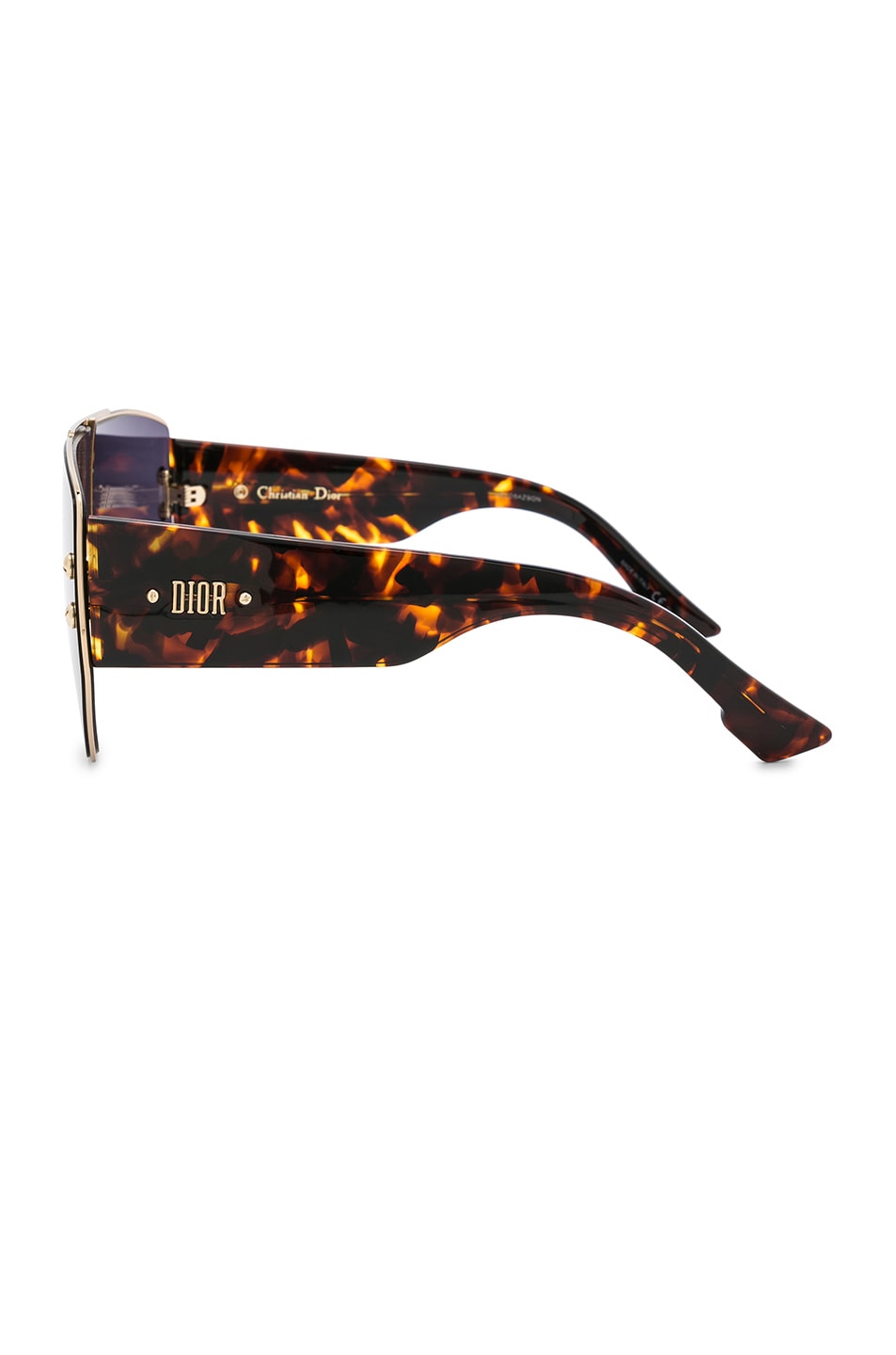 Dior Addict 1 Sunglasses in Rose Gold & Blue | FWRD