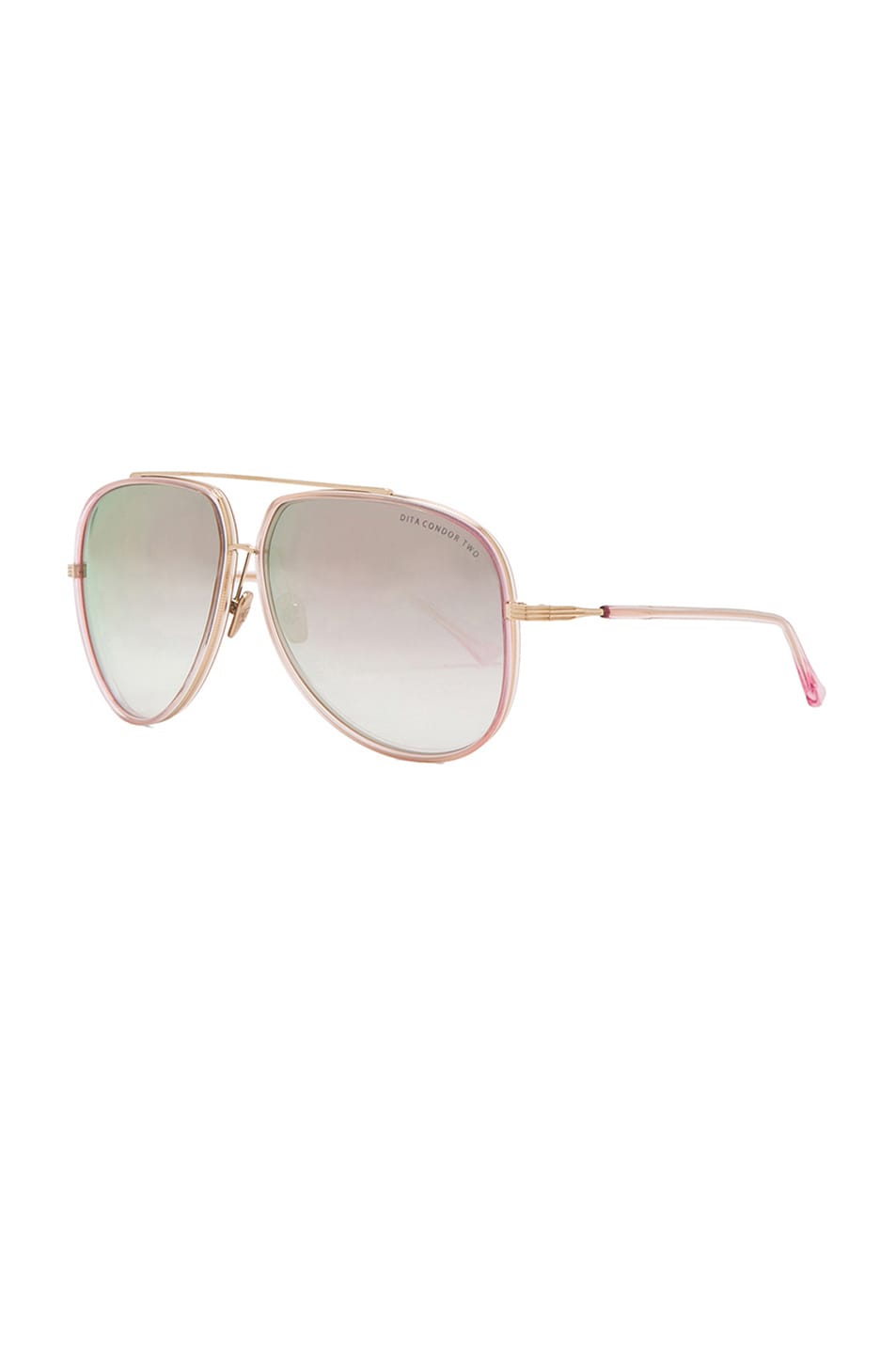 Dita Condor Two Sunglasses in Pink Mirror | FWRD
