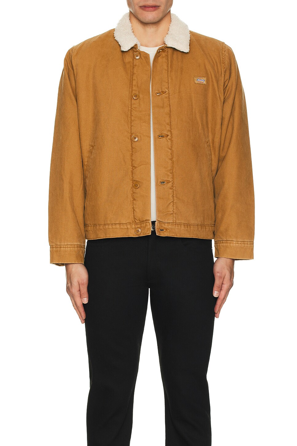 Dickies Duck Canvas Deck Jacket in Stonewashed Brown Duck | FWRD