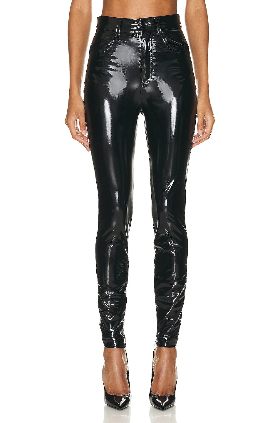 Dolce & Gabbana Vinyl Pant in Nero | FWRD