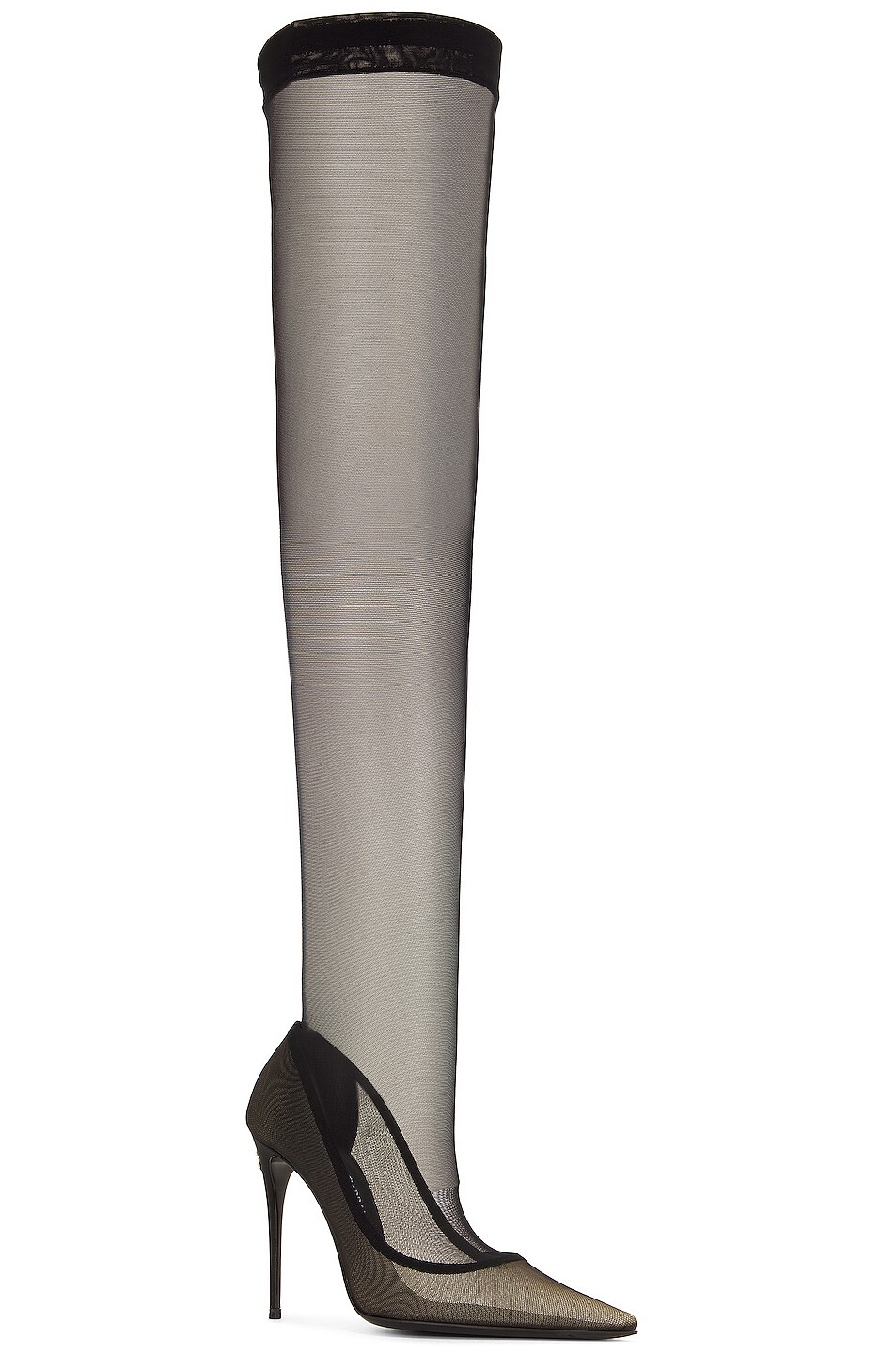 Dolce & Gabbana Stretch Over the Knee Boot in Black | FWRD