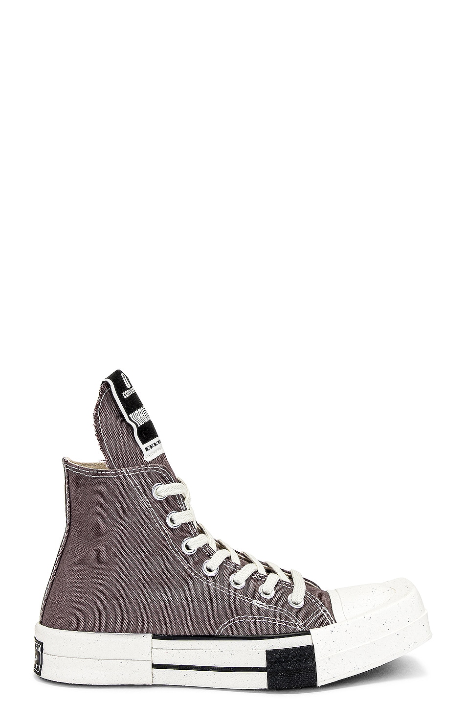 DRKSHDW by Rick Owens x Converse Turbodrk Laceless Hi in Dust | FWRD