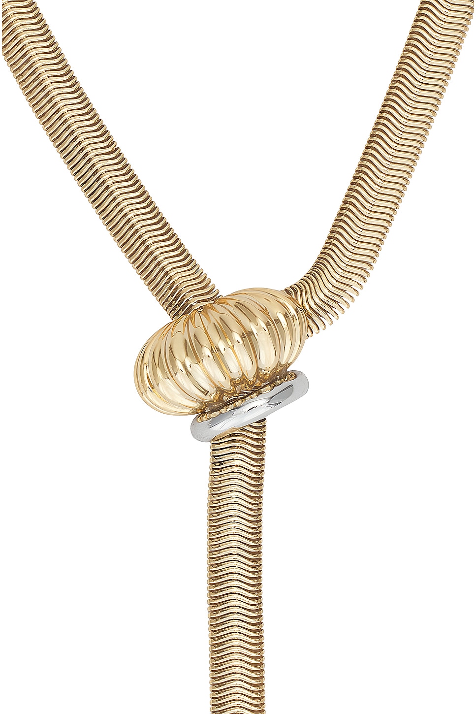Demarson Lexi Necklace in 12k Shiny Gold & Crystal | FWRD