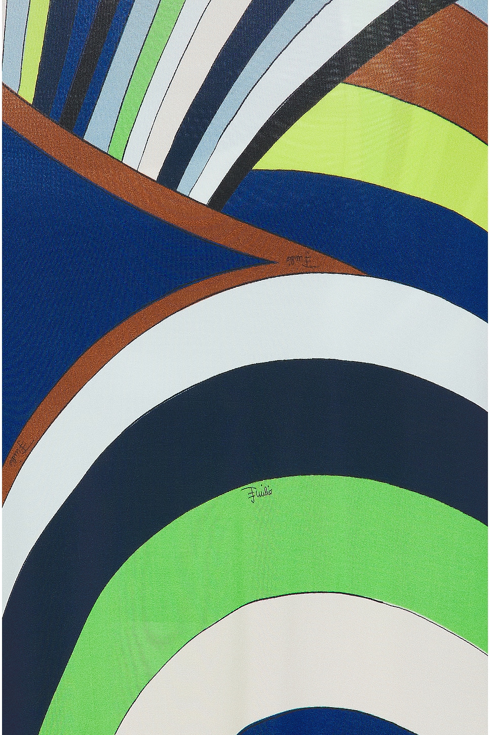 Emilio Pucci Halter Maxi Dress in Verde & Avio | FWRD