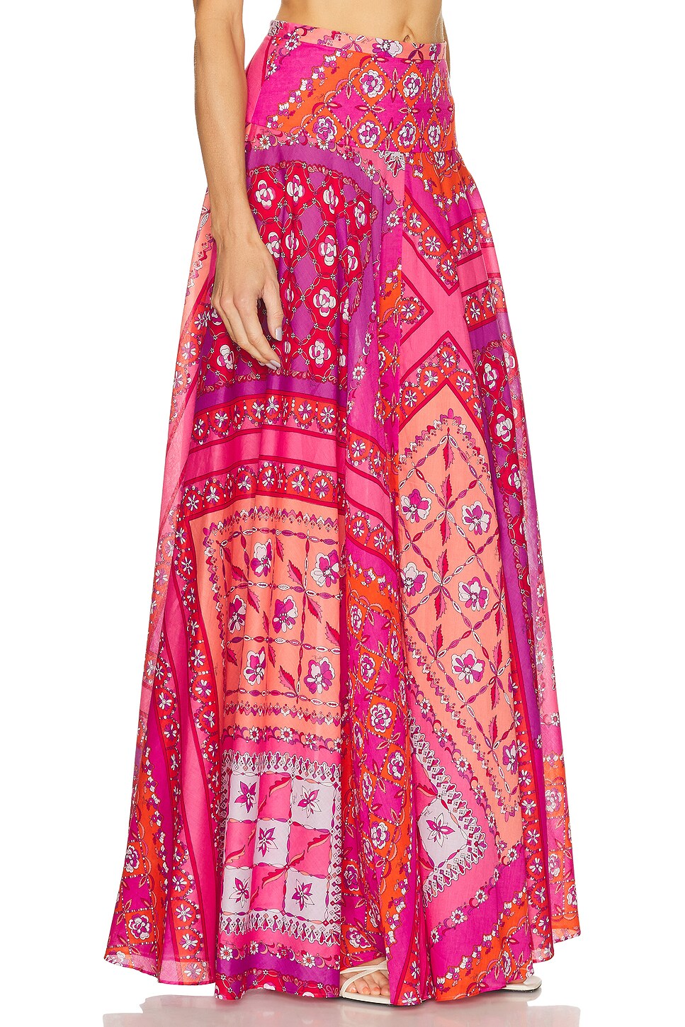 Emilio Pucci Maxi Skirt in Corallo & Fuxia | FWRD