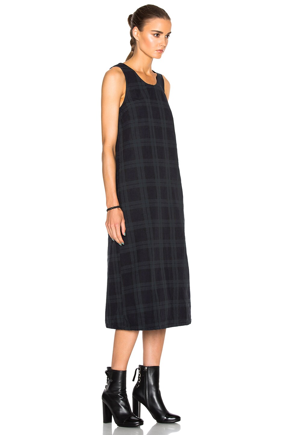 Engineered Garments Cotton Poplin Sun Dress in Blackwatch | FWRD