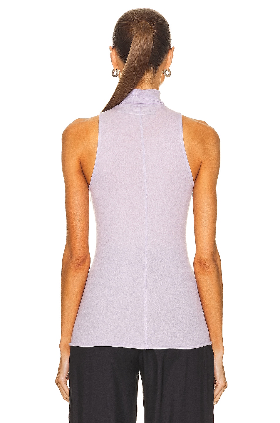 Enza Costa Cashmere Halter Turtleneck Tank in Iris | FWRD