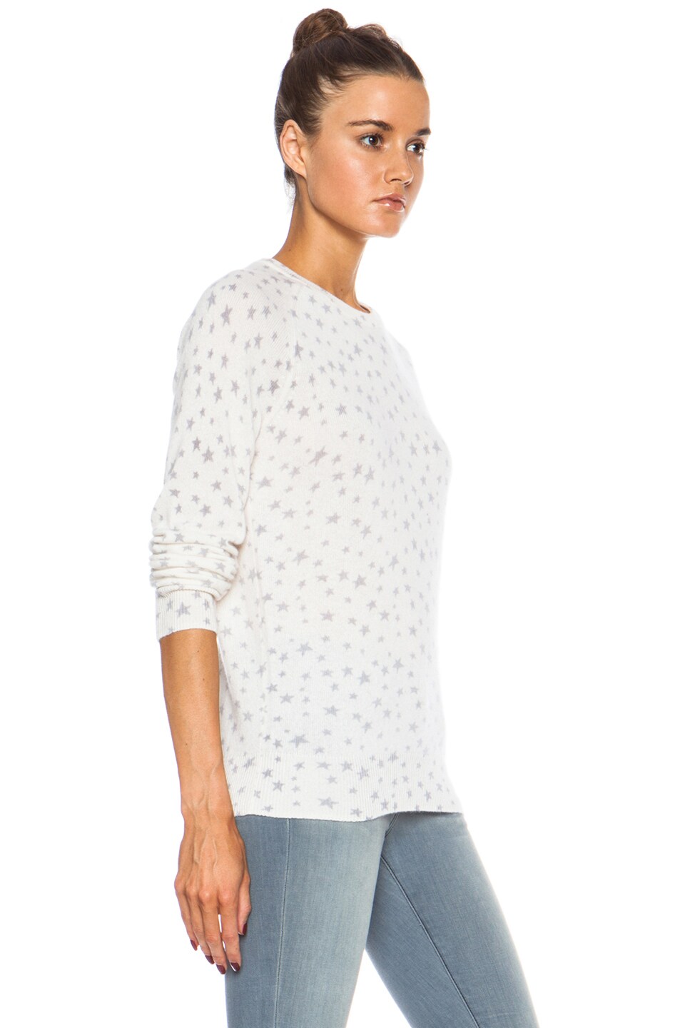 Equipment Sloane Star Spray Sweater in Ivory Multi | FWRD