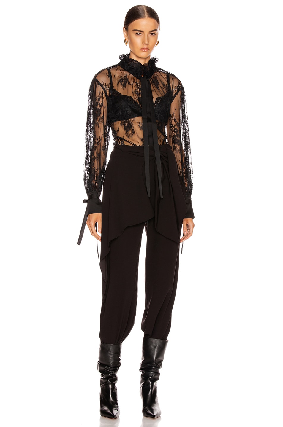 Equipment Marilda Top in True Black | FWRD